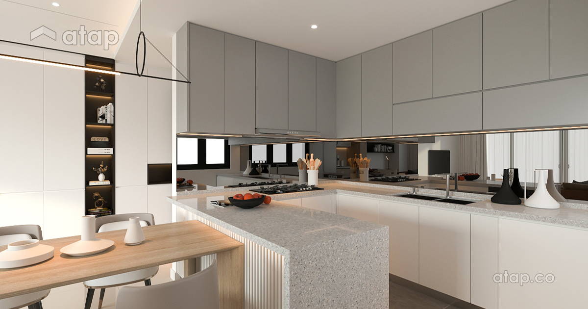 Contemporary Dining Room Kitchen condominium design ideas & photos ...