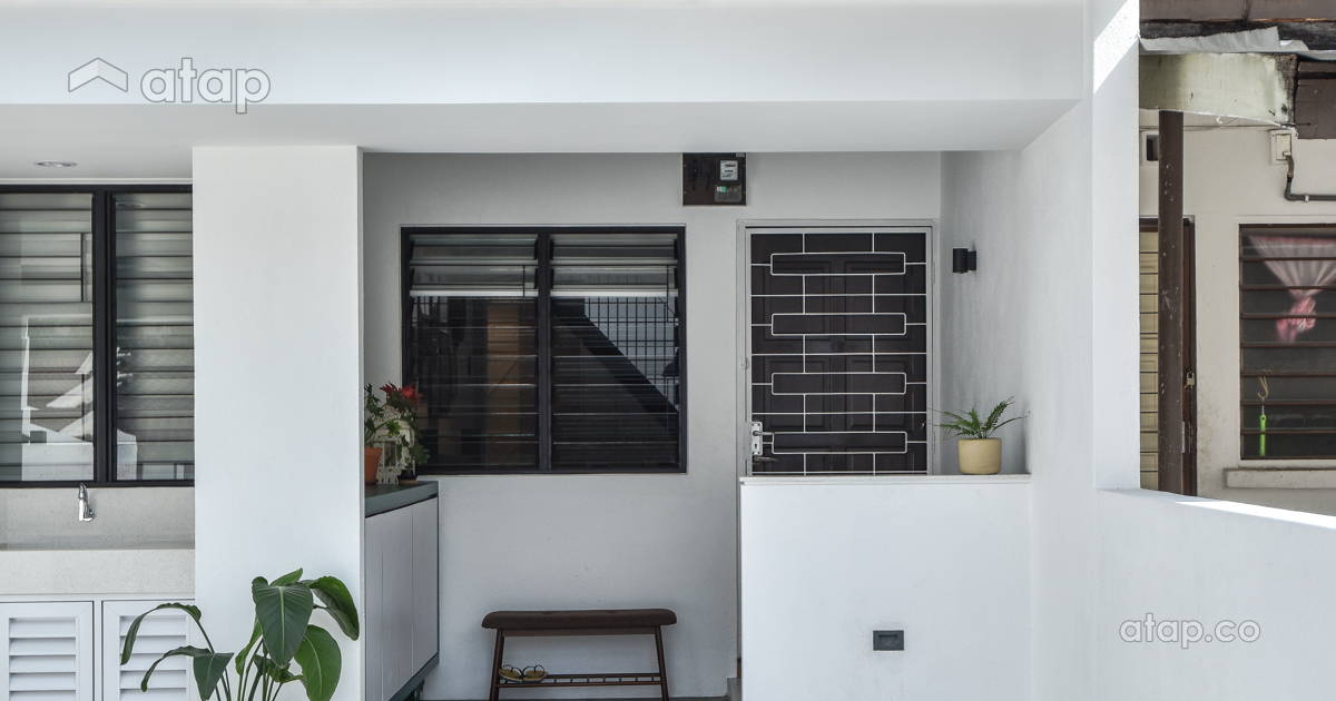 Asian Minimalistic Exterior Foyer terrace design ideas & photos ...