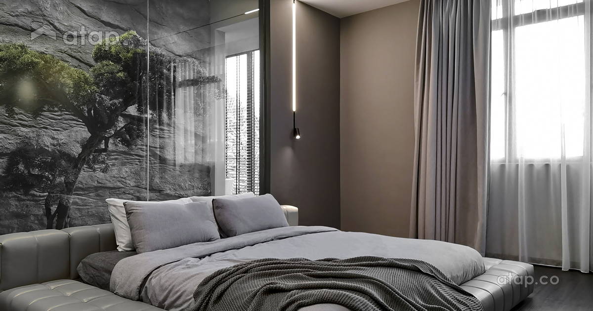 Contemporary Minimalistic Bedroom semi-detached design ideas & photos ...