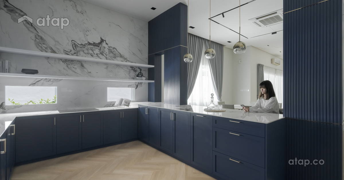 Minimalistic Modern Kitchen semi-detached design ideas & photos ...