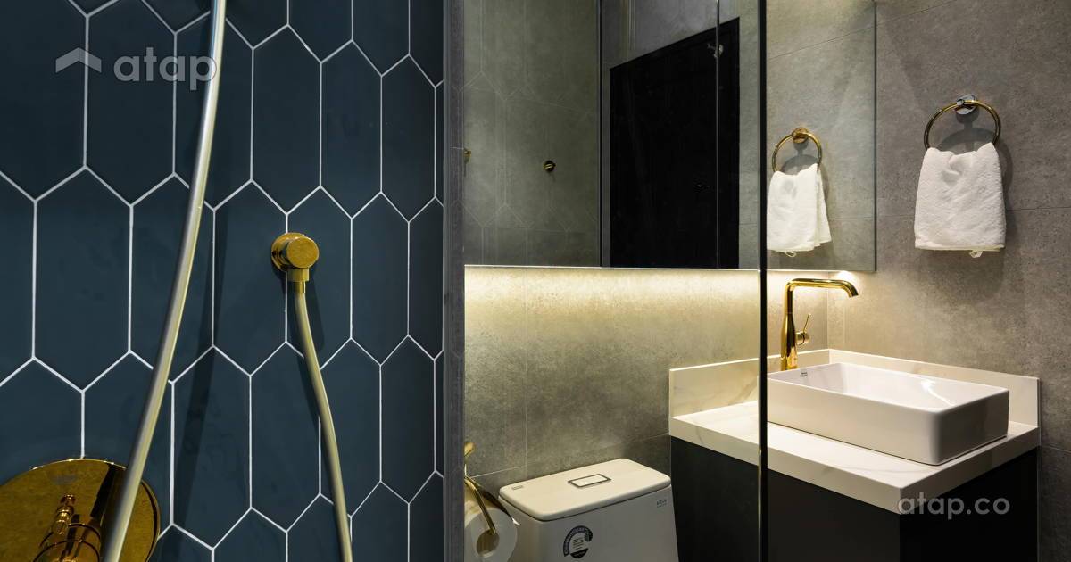 Minimalistic Bathroom condominium design ideas & photos Malaysia | Atap.co