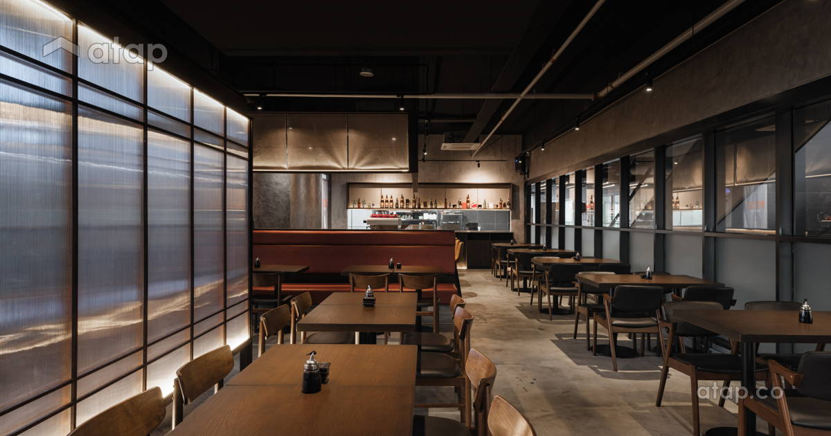 Industrial Zen F&B shopping mall design ideas & photos Malaysia | Atap.co