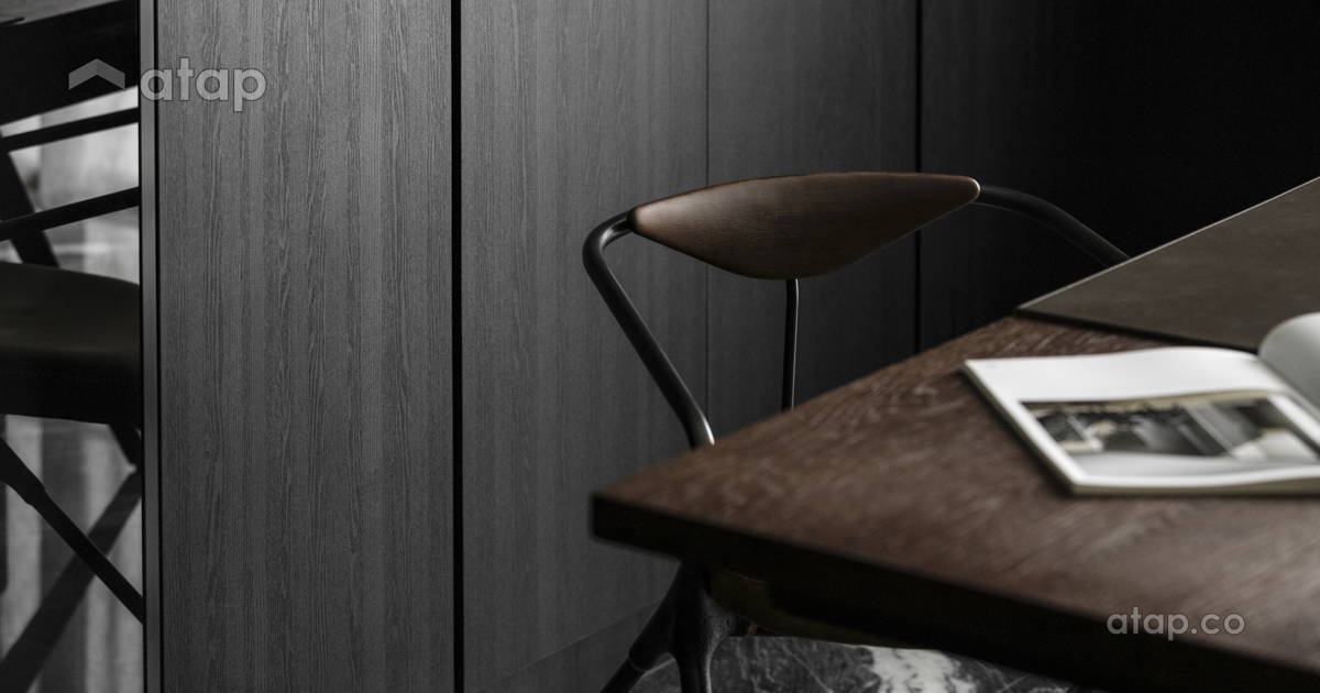 Contemporary Rustic Study Room condominium design ideas & photos ...