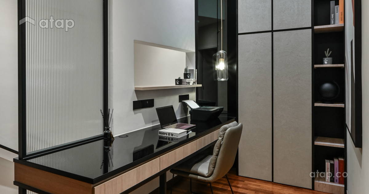 Contemporary Scandinavian Family Room Study Room terrace design ideas ...