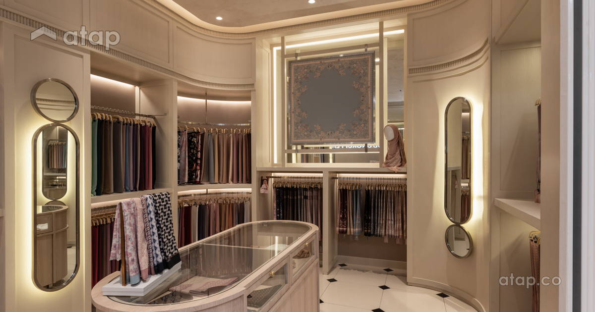 Modern Rustic Retail shopping mall design ideas & photos Malaysia | Atap.co