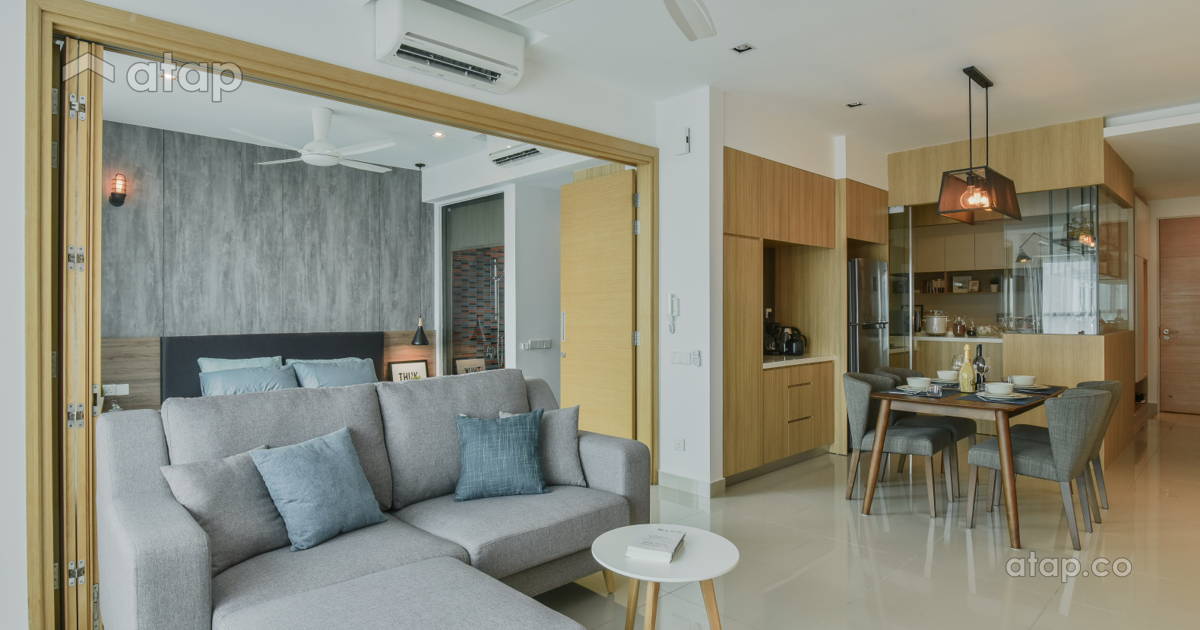 Minimalistic Scandinavian Living Room condominium design ideas & photos ...