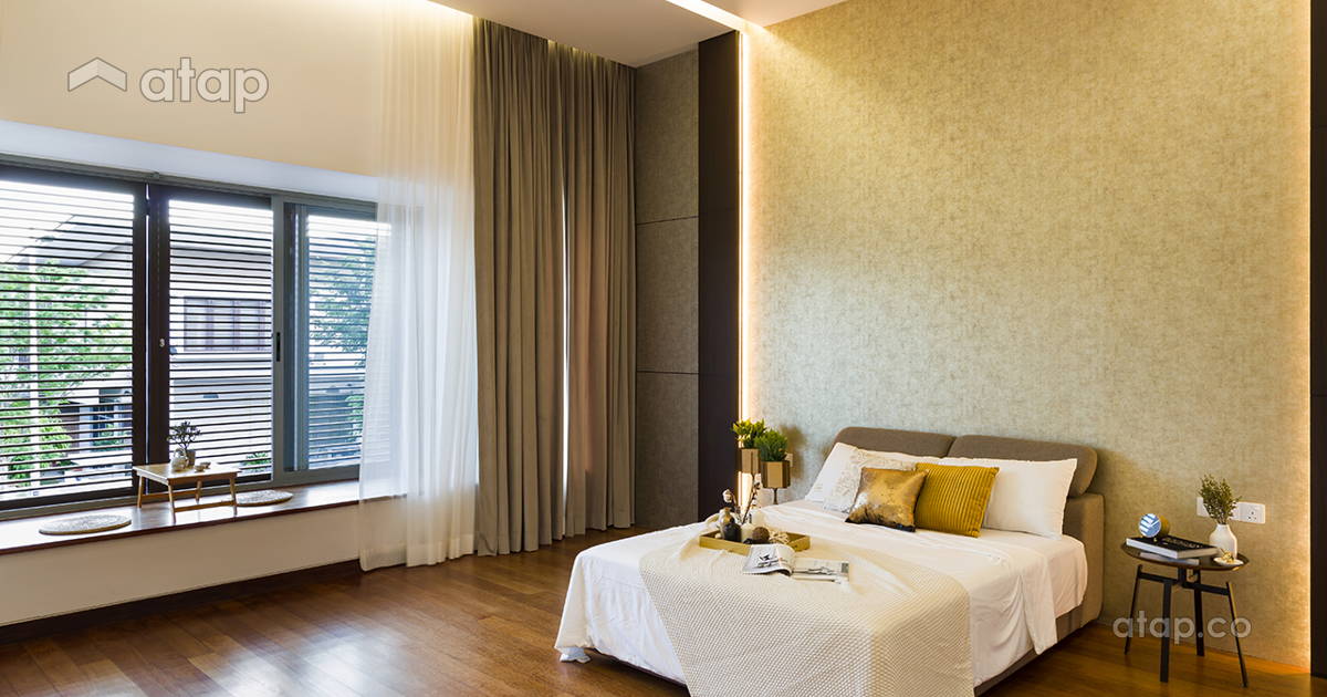 Asian Rustic Bedroom semi-detached design ideas & photos Malaysia | Atap.co