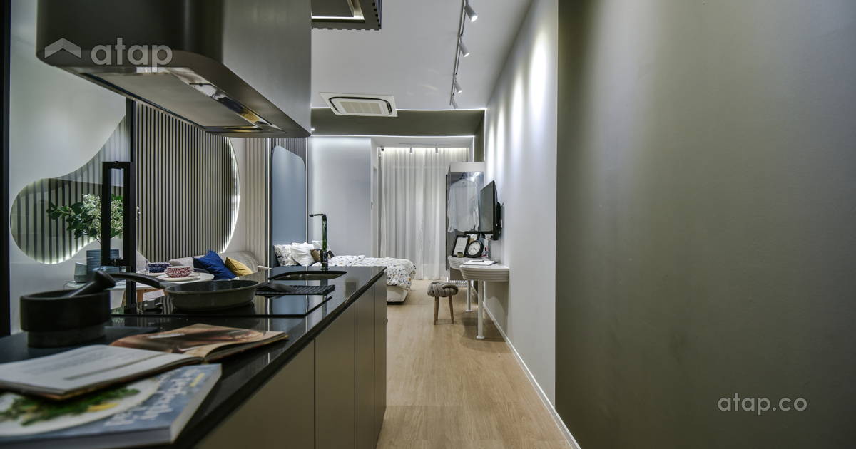 Contemporary Modern Foyer Kitchen condominium design ideas & photos ...