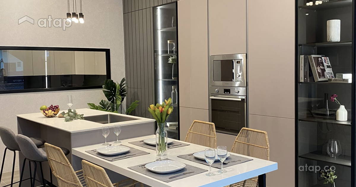 Modern Kitchen shopping mall design ideas & photos Malaysia | Atap.co