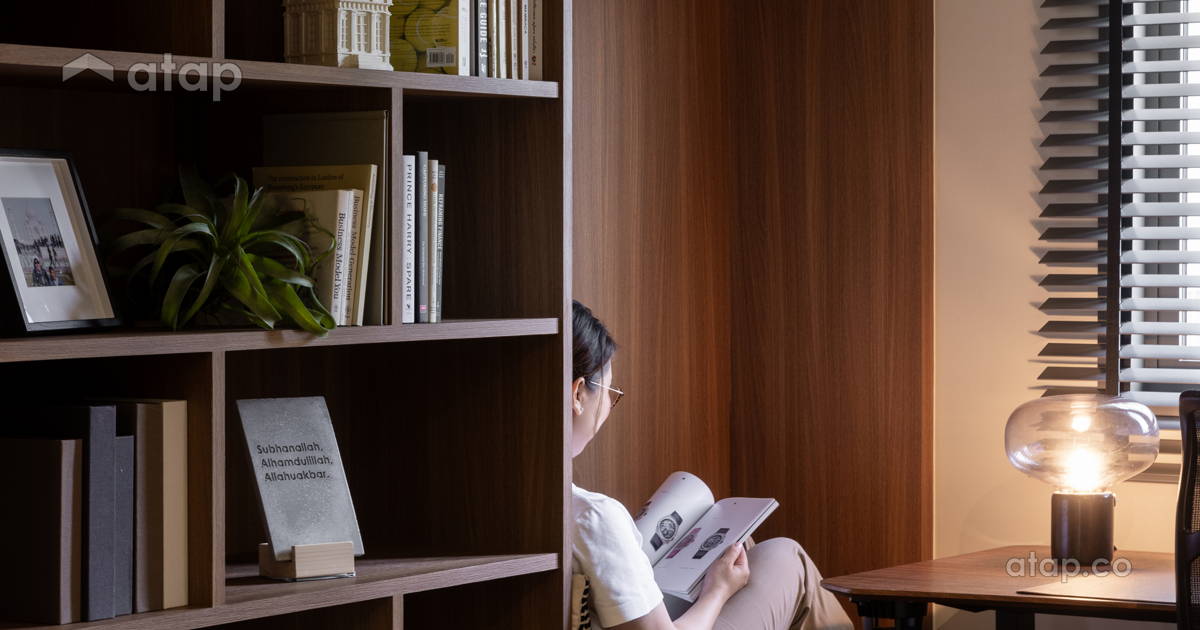 Industrial Modern Study Room condominium design ideas & photos Malaysia ...