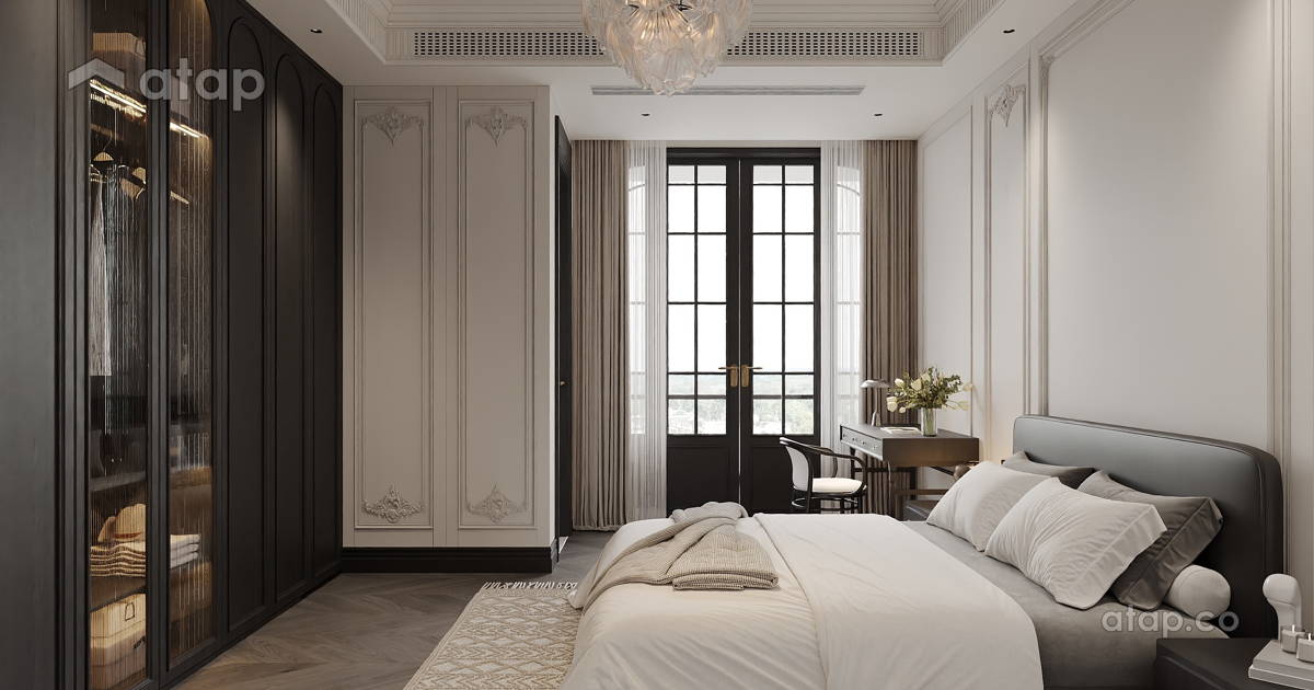 Modern Retro Bedroom condominium design ideas & photos Malaysia | Atap.co