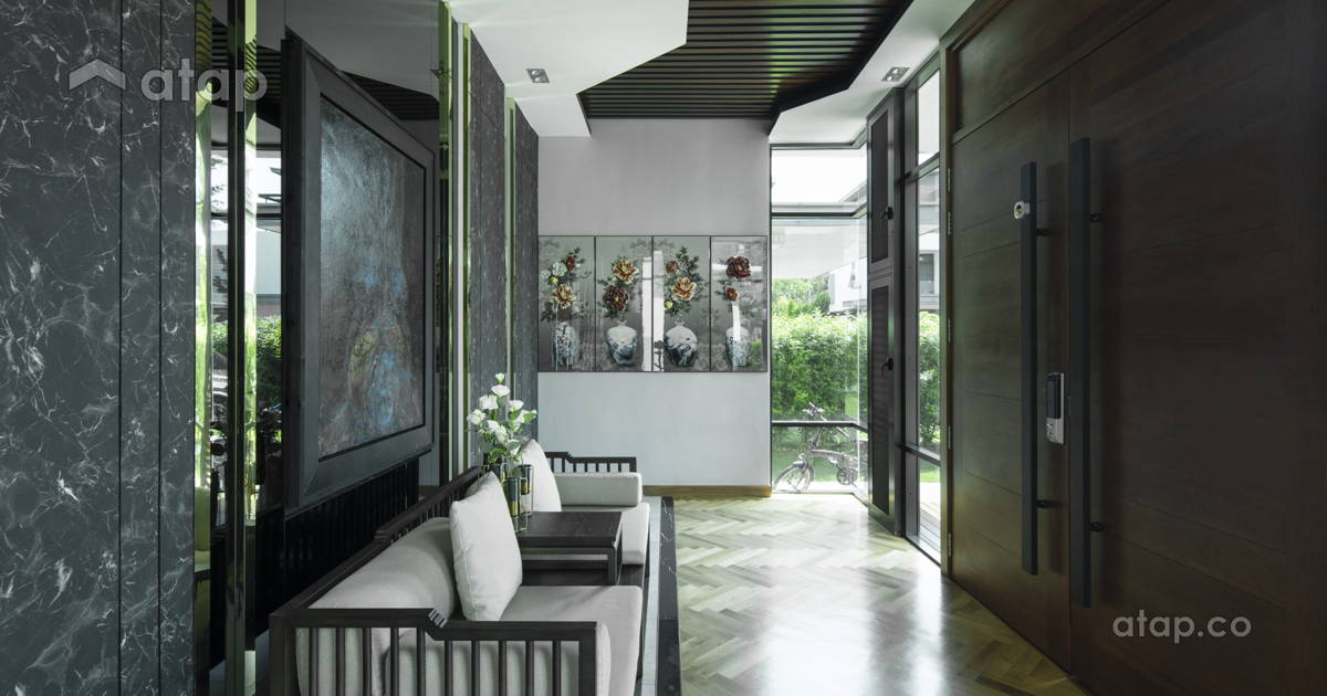 Asian Modern Foyer bungalow design ideas & photos Malaysia | Atap.co