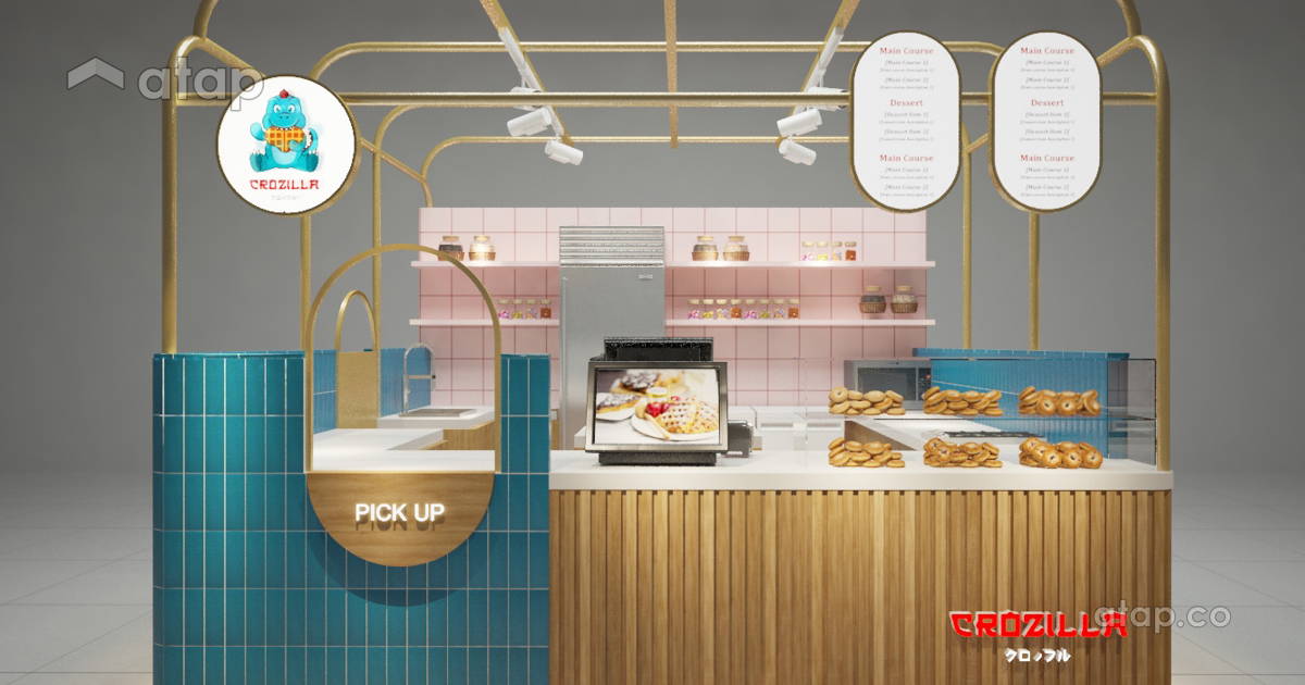 Crozilla Croffle Kiosk interior design renovation ideas, photos and ...
