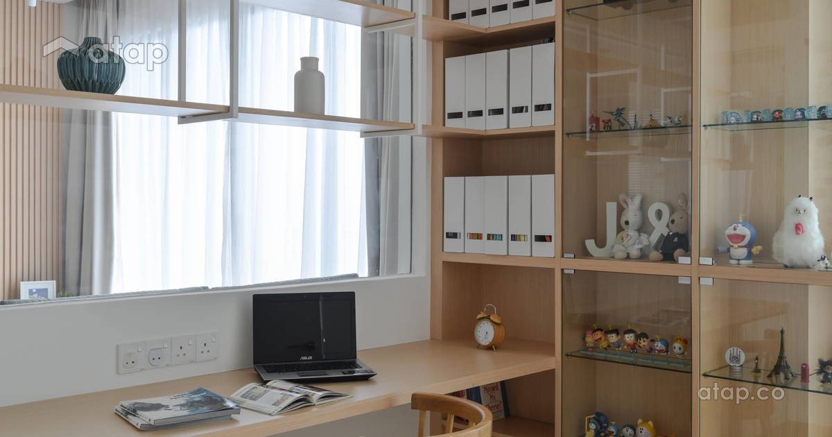 Minimalistic Zen Study Room condominium design ideas & photos Malaysia ...