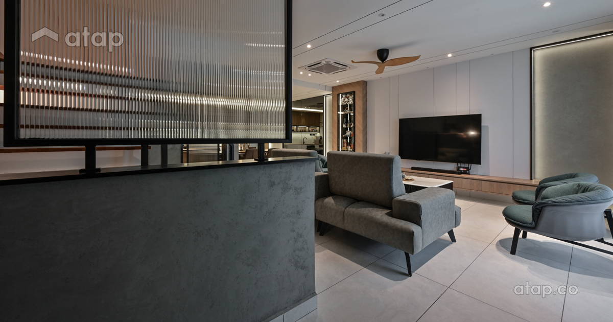 Contemporary Modern Foyer Living Room terrace design ideas & photos ...