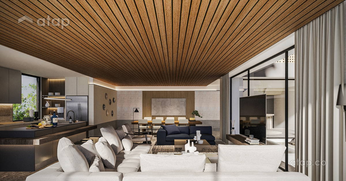 Contemporary Modern Dining Room Kitchen bungalow design ideas & photos ...