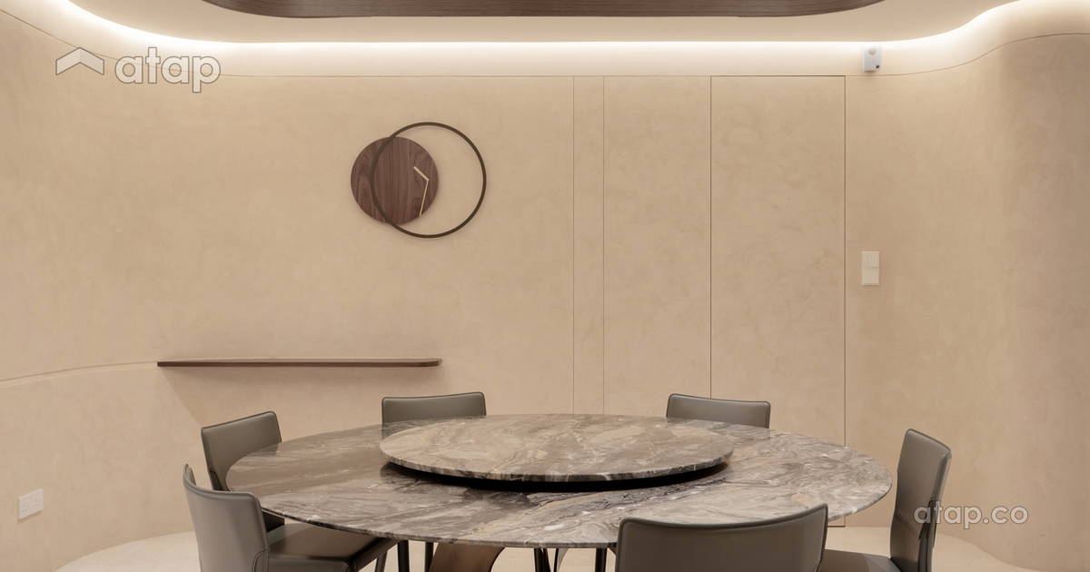 Contemporary Minimalistic Dining Room condominium design ideas & photos ...