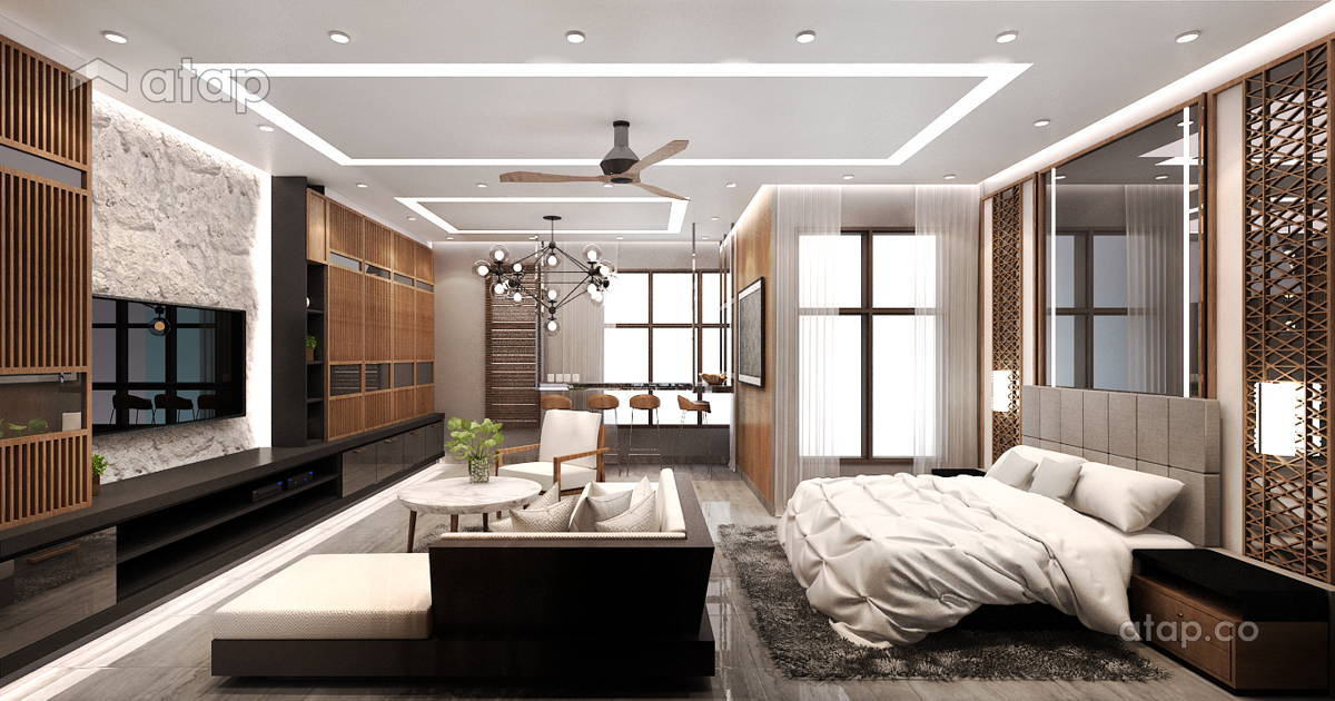 Contemporary Modern Dining Room Study Room condominium design ideas ...