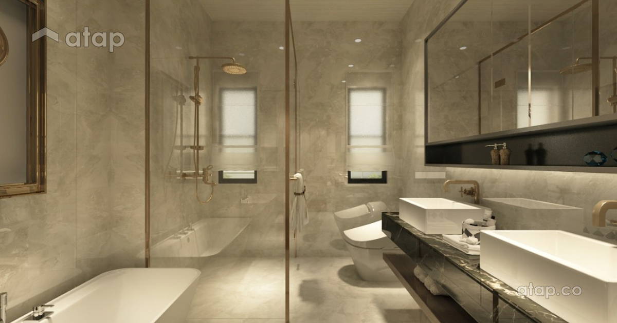 Classic Modern Bathroom terrace design ideas & photos Malaysia | Atap.co