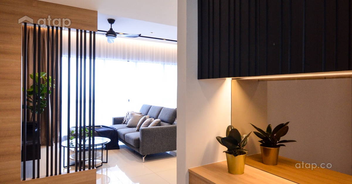 Contemporary Modern Foyer Living Room condominium design ideas & photos ...
