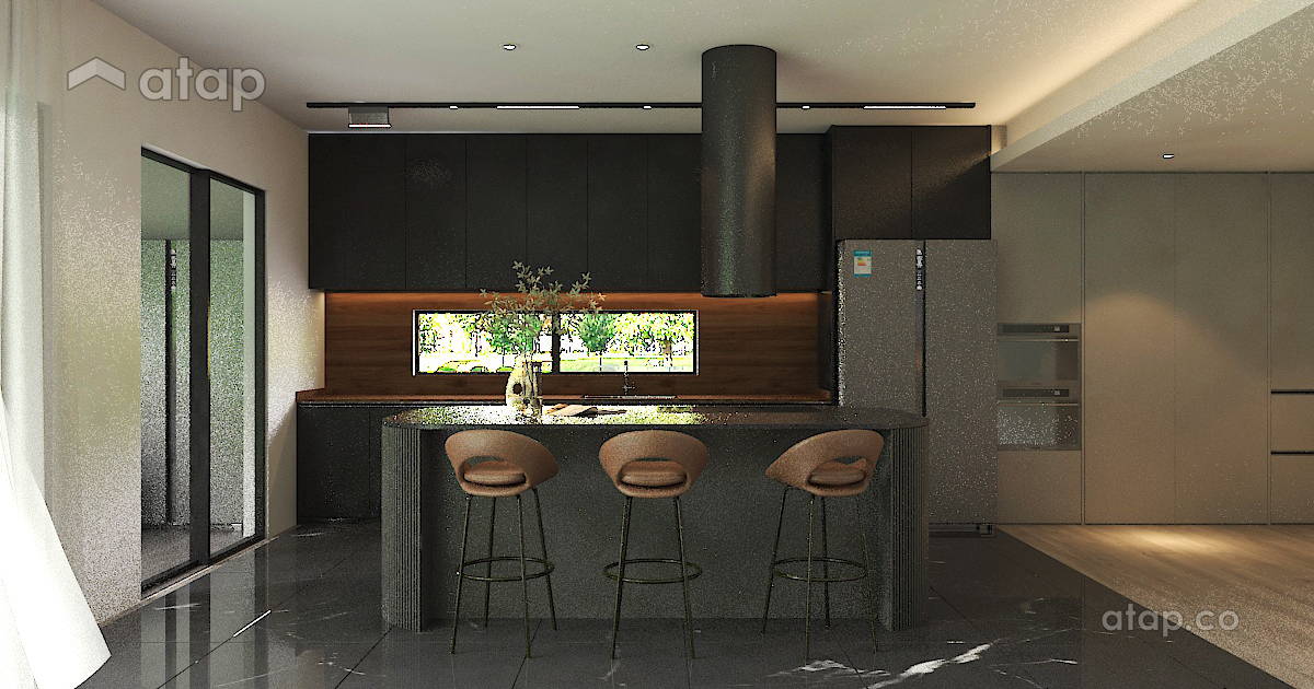 Minimalistic Rustic Kitchen semi-detached design ideas & photos ...