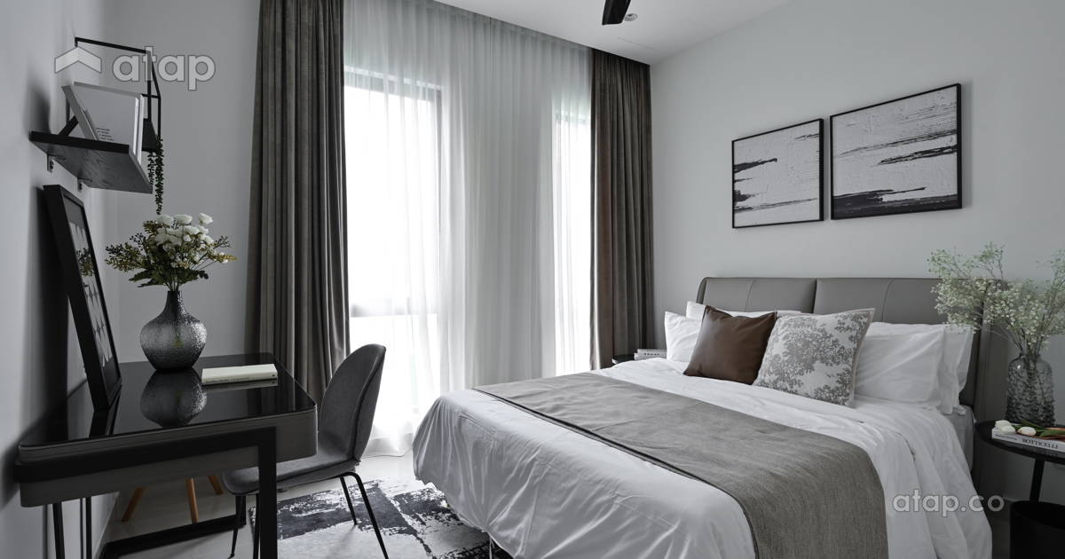 Classic Contemporary Bedroom semi-detached design ideas & photos Malaysia | Atap.co