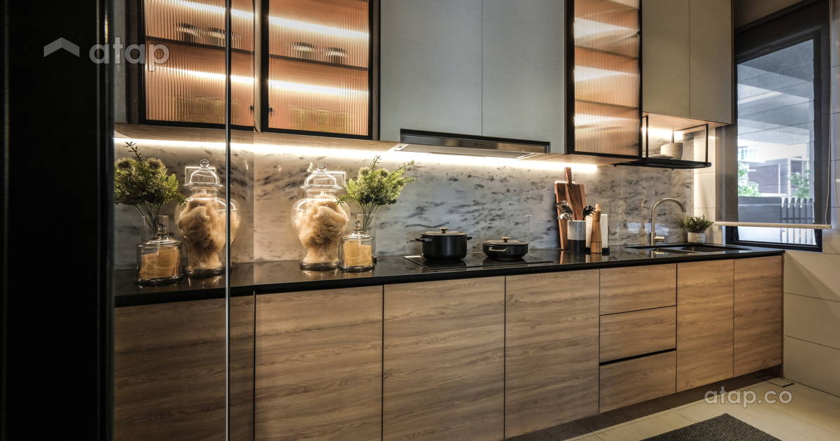 Contemporary Kitchen semi-detached design ideas & photos Malaysia | Atap.co