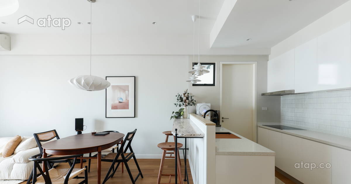 Scandinavian Kitchen condominium design ideas & photos Malaysia | Atap.co