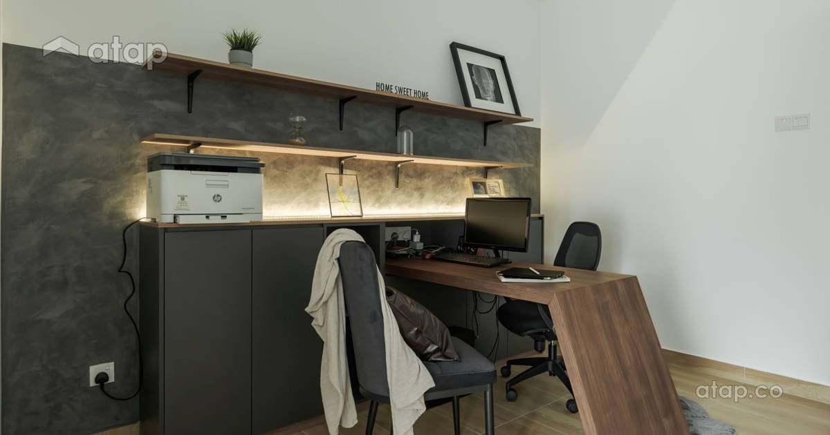 Contemporary Industrial Study Room terrace design ideas & photos ...