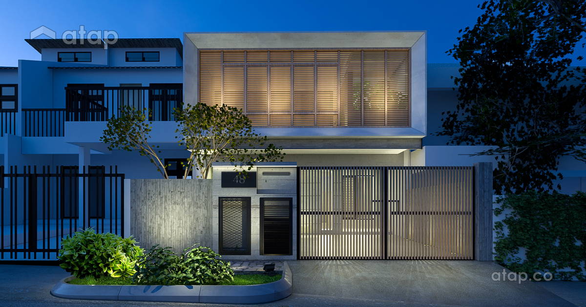 Asian Modern Exterior Garden terrace design ideas & photos Malaysia ...