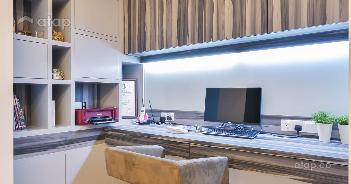 Modern Bedroom Study Room condominium design ideas & photos Malaysia ...