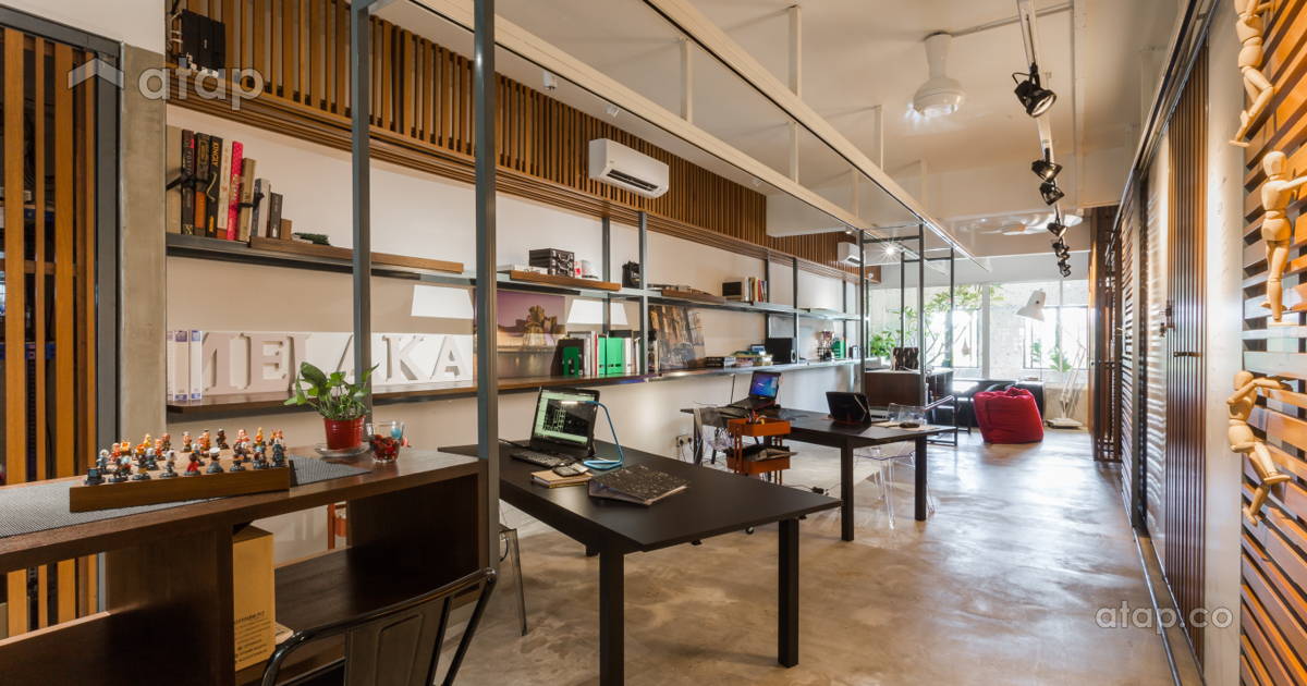 Zen Office shophouse design ideas & photos Malaysia | Atap.co