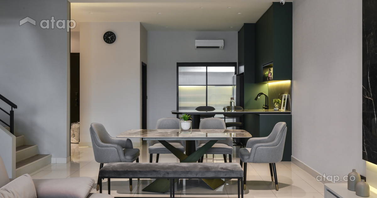 Modern Dining Room semi-detached design ideas & photos Malaysia | Atap.co