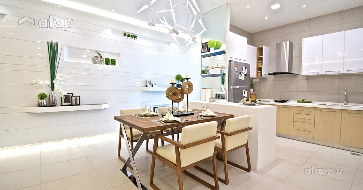 Dining Room Kitchen condominium design ideas & photos Malaysia | Atap.co