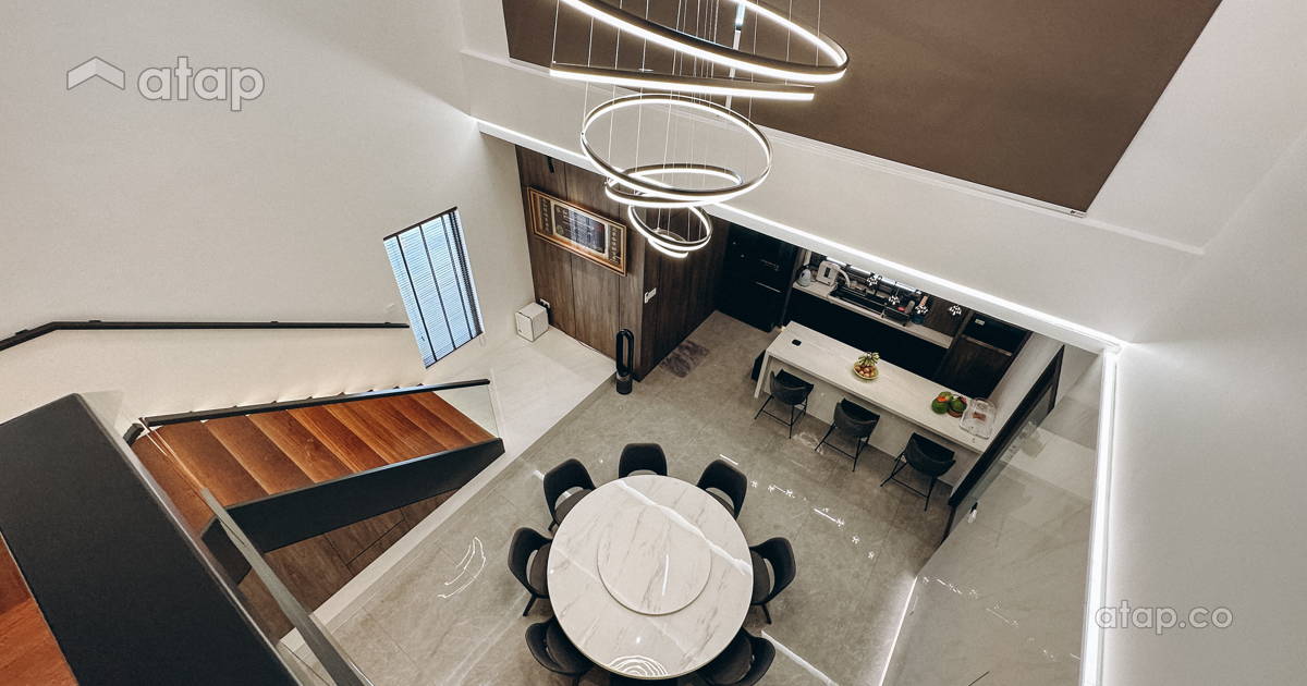 Contemporary Modern Dining Room bungalow design ideas & photos Malaysia | Atap.co