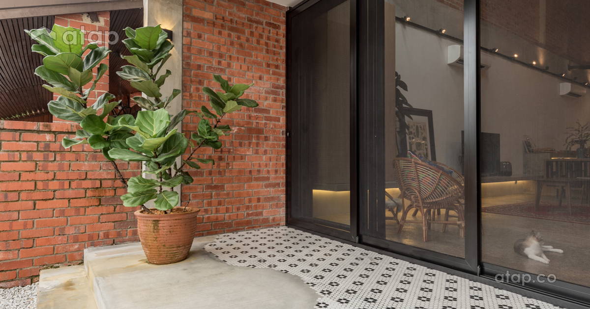 Asian Rustic Exterior Garden terrace design ideas & photos Malaysia ...