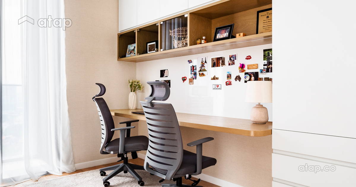 Minimalistic Modern Study Room condominium design ideas & photos ...