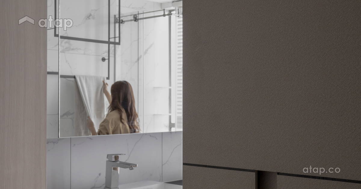 Modern Scandinavian Bathroom Bedroom condominium design ideas & photos ...