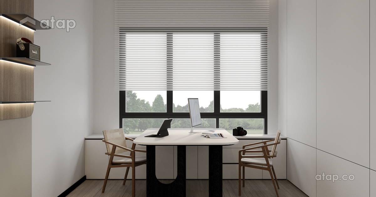 Modern Zen Study Room terrace design ideas & photos Malaysia | Atap.co