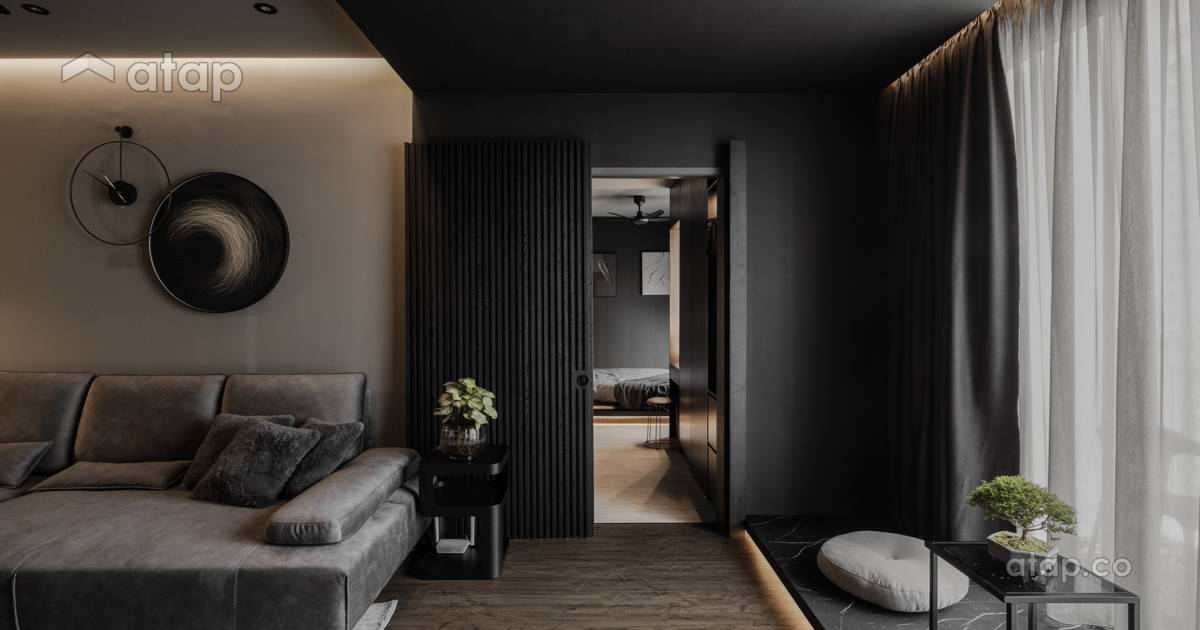 Contemporary Modern Bedroom Living Room condominium design ideas ...