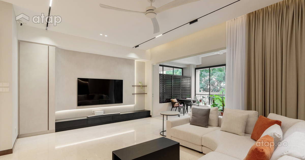 Contemporary Minimalistic Living Room condominium design ideas & photos ...