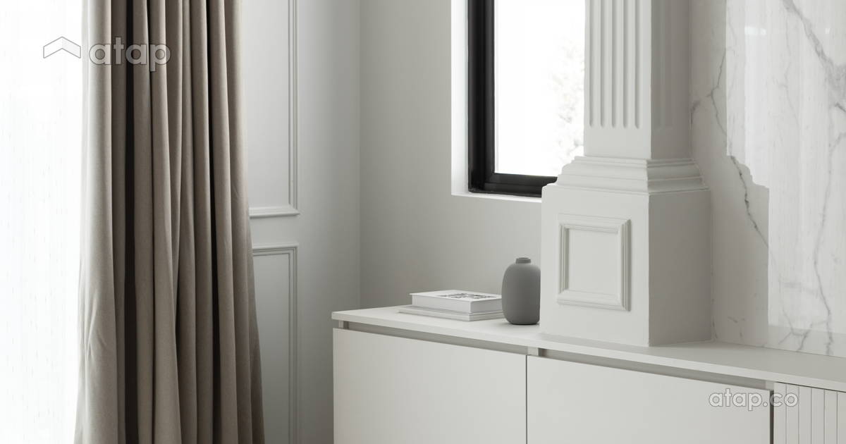 Classic Modern Living Room semi-detached design ideas & photos Malaysia ...