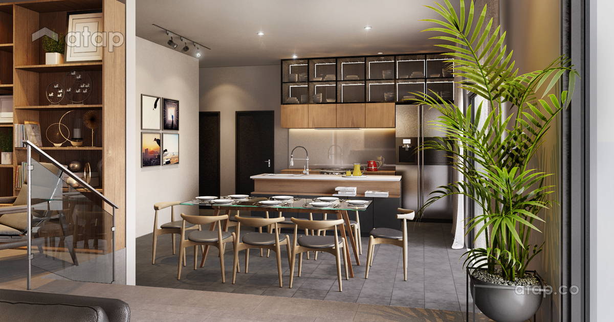 Contemporary Modern Dining Room Kitchen terrace design ideas & photos ...