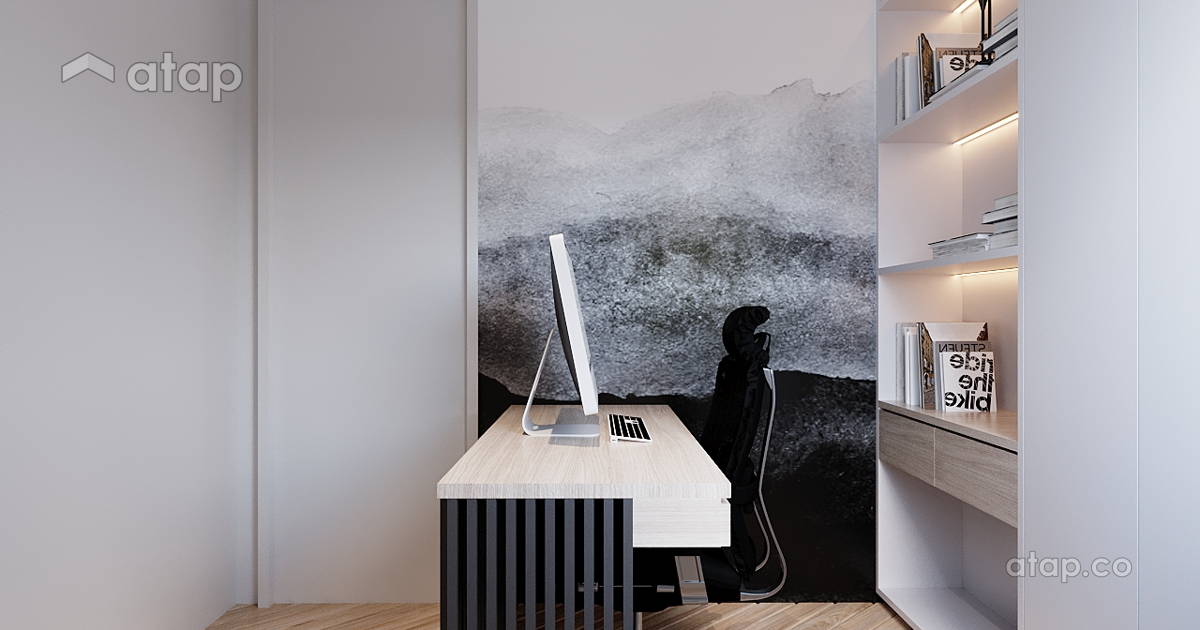 Minimalistic Modern Study Room apartment design ideas & photos Malaysia ...