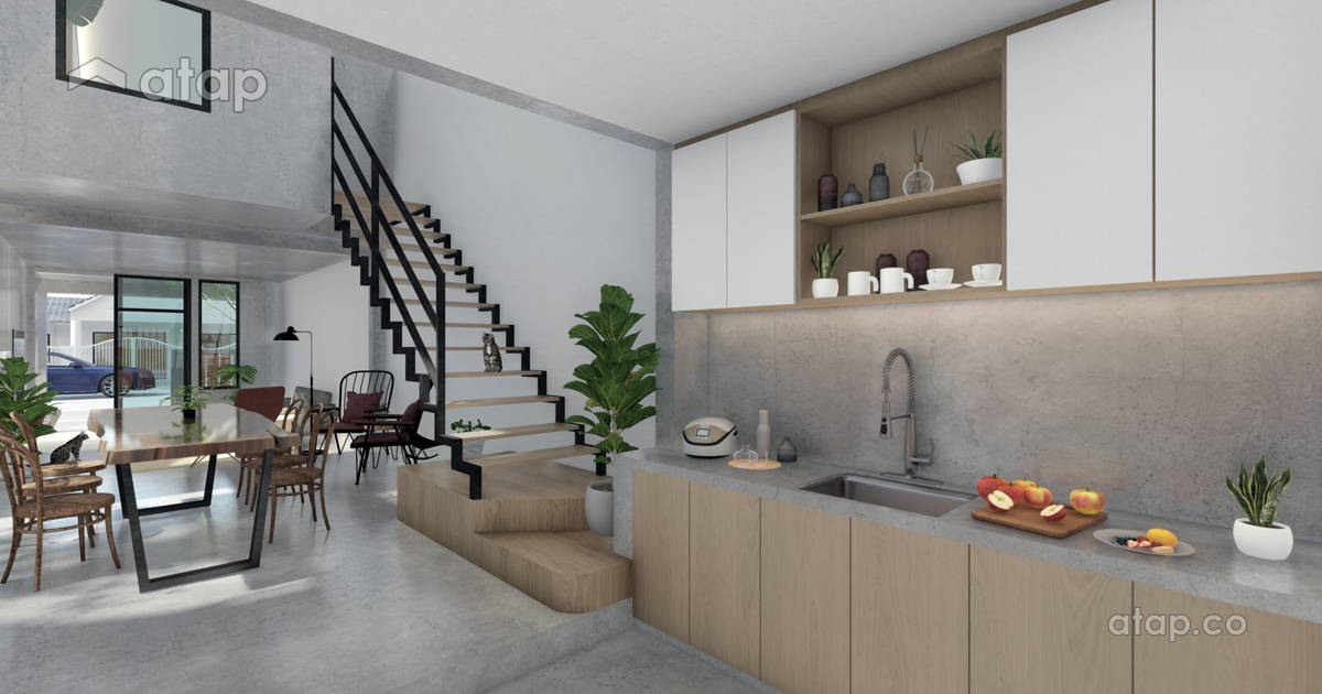 Industrial Kitchen semi-detached design ideas & photos Malaysia | Atap.co