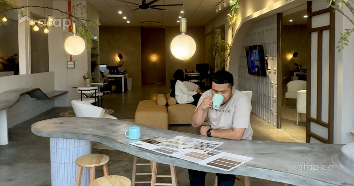 Industrial Office shophouse design ideas & photos Malaysia | Atap.co