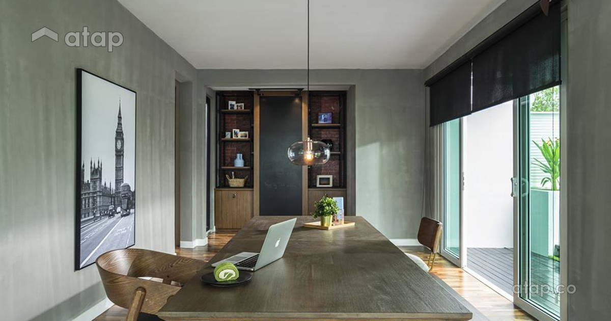 Industrial Modern Study Room bungalow design ideas & photos Malaysia ...