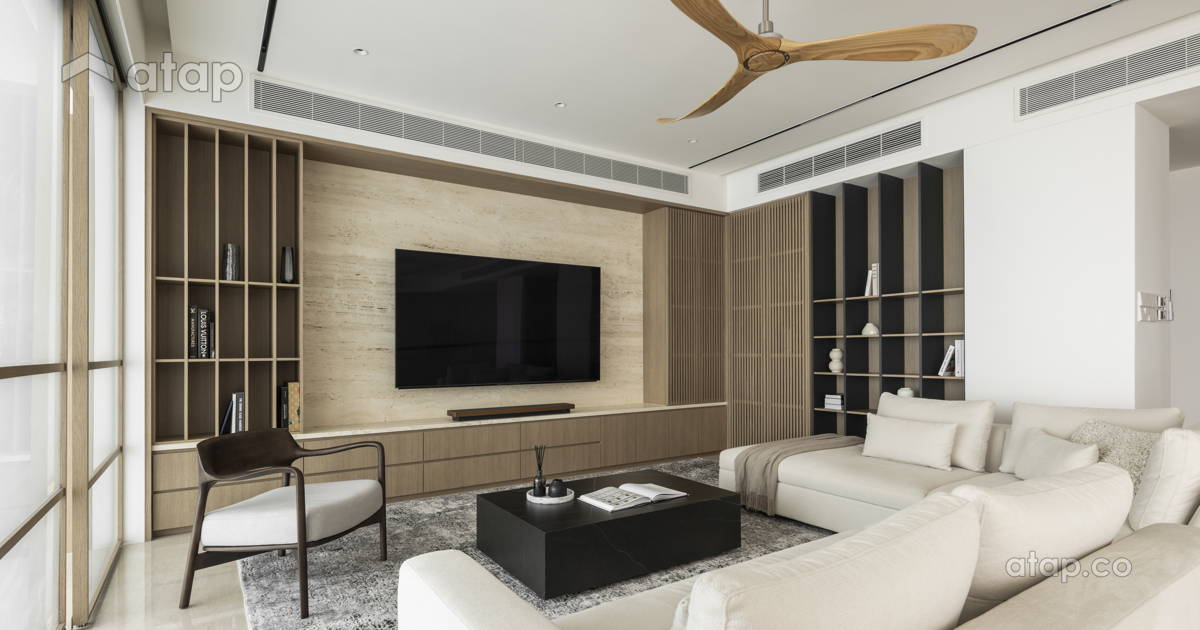 Contemporary Zen Living Room condominium design ideas & photos Malaysia ...