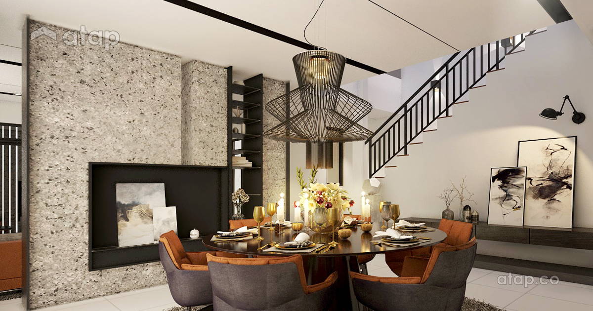 Contemporary Modern Dining Room semi-detached design ideas & photos ...
