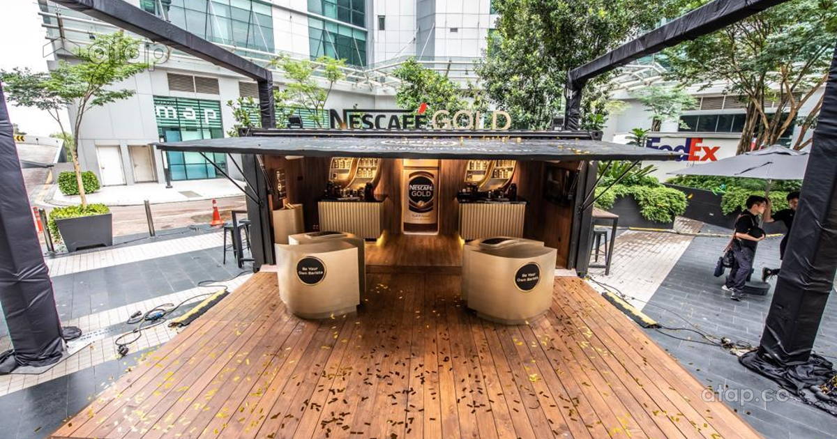 Nescafe Gold Container Cafe architectural & interior design renovation ...